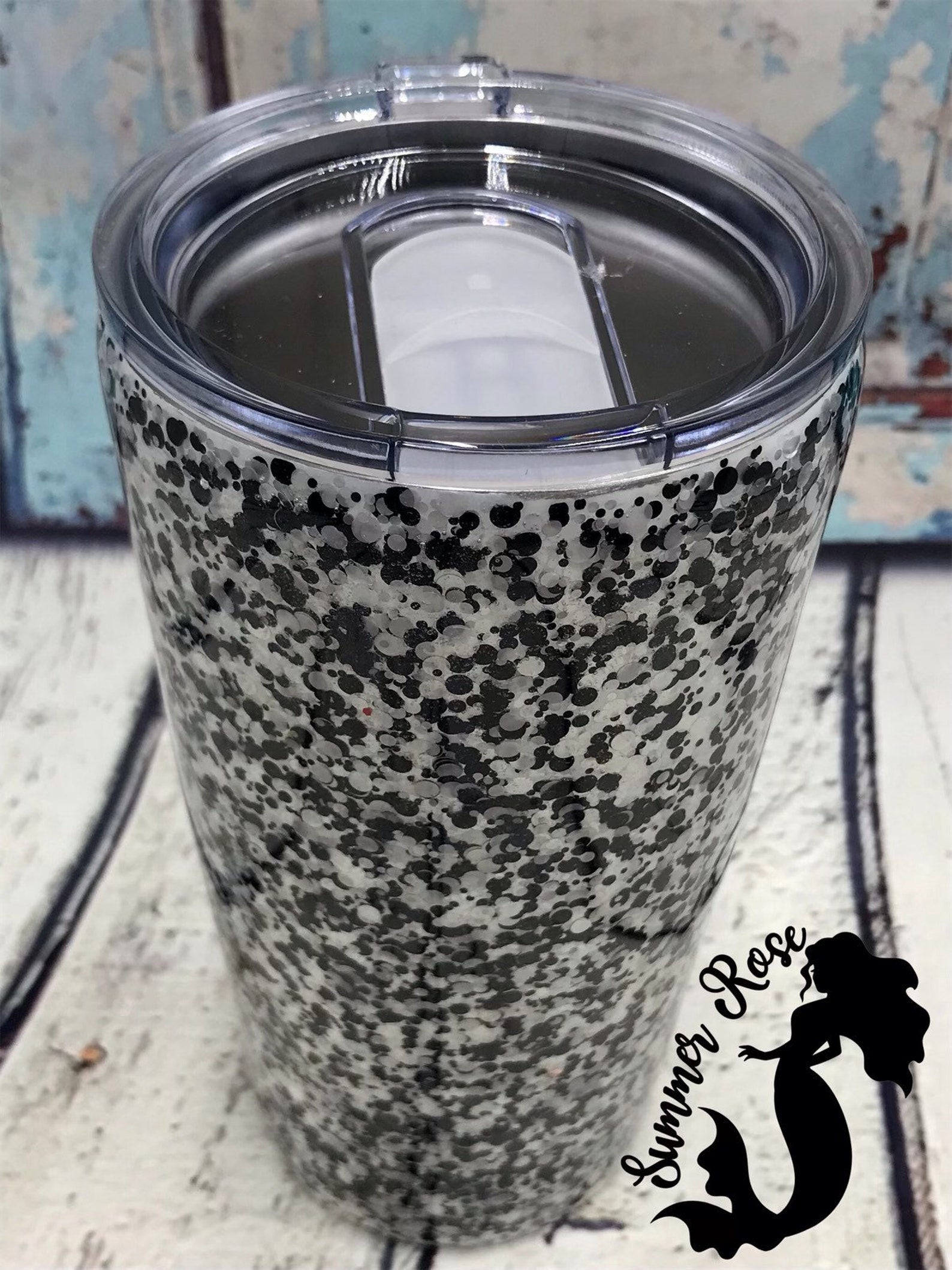 Composition Notebook Personalized Name Tumbler - Black and White ...