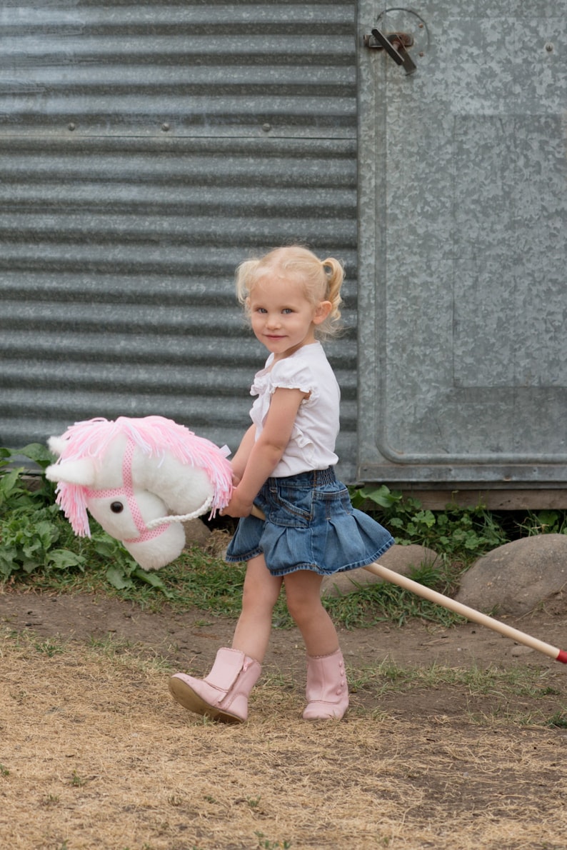 Palomino Stick Horse - Handmade Hobby Horse With Folk Halter - Etsy