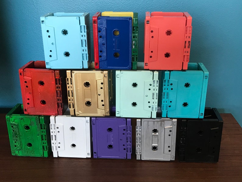 1980's Rubix Cube Inspired Retro Cassette Tape Pen Holder - Etsy