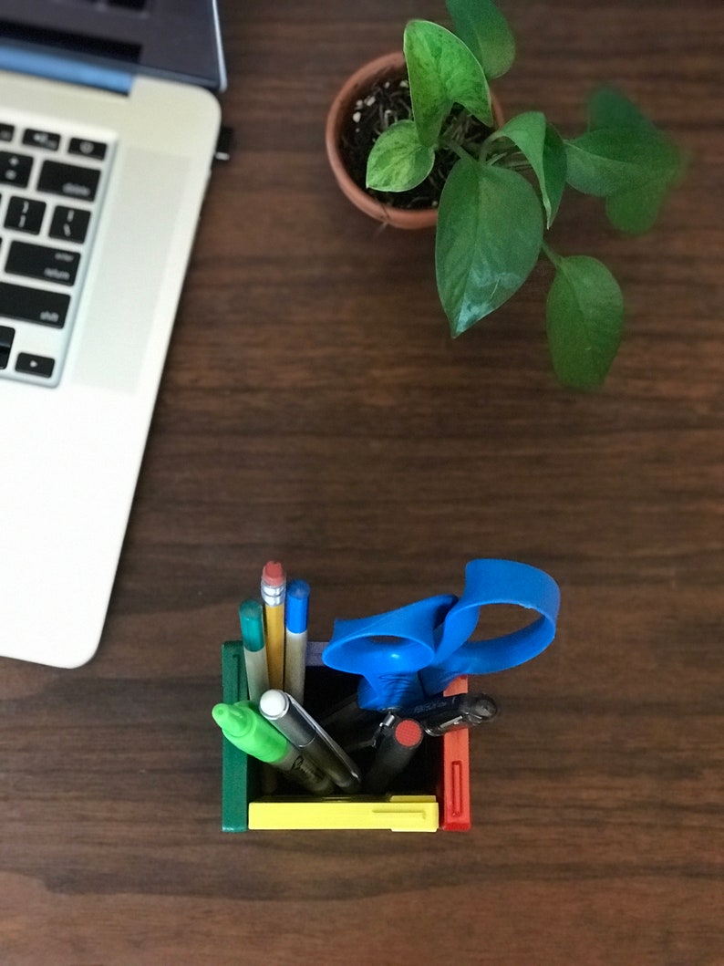 1980's Rubix Cube Inspired Retro Cassette Tape Pen Holder | Coworker ...