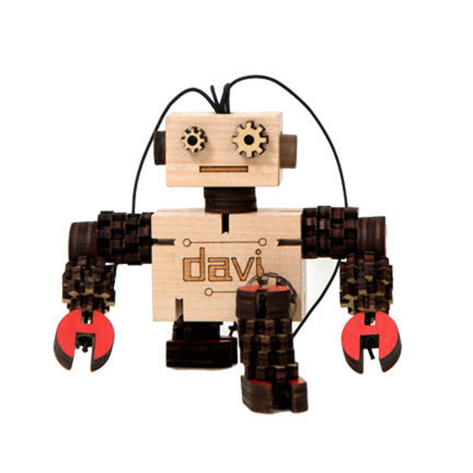 DAVI Wooden Robot Kit color - Etsy