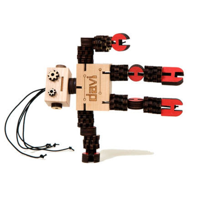 DAVI Wooden Robot Kit color - Etsy