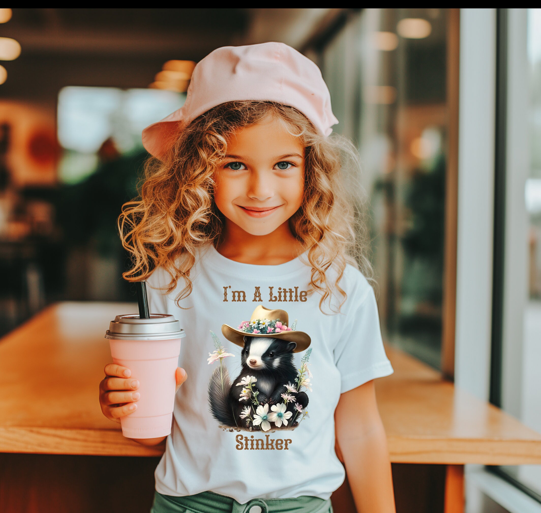 Skunk I'm A Little Stinker Toddler Short Sleeve Tee - Etsy