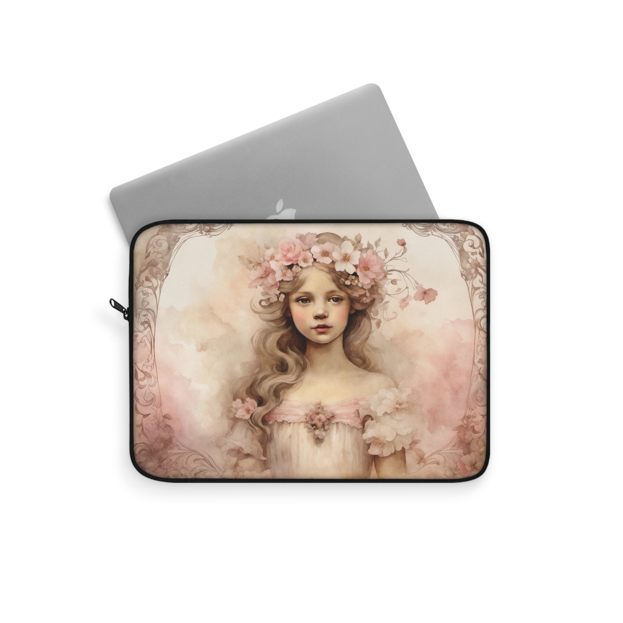 Renaissance Little Girl Portrait Laptop Sleeve Victorian Girl Baroque ...