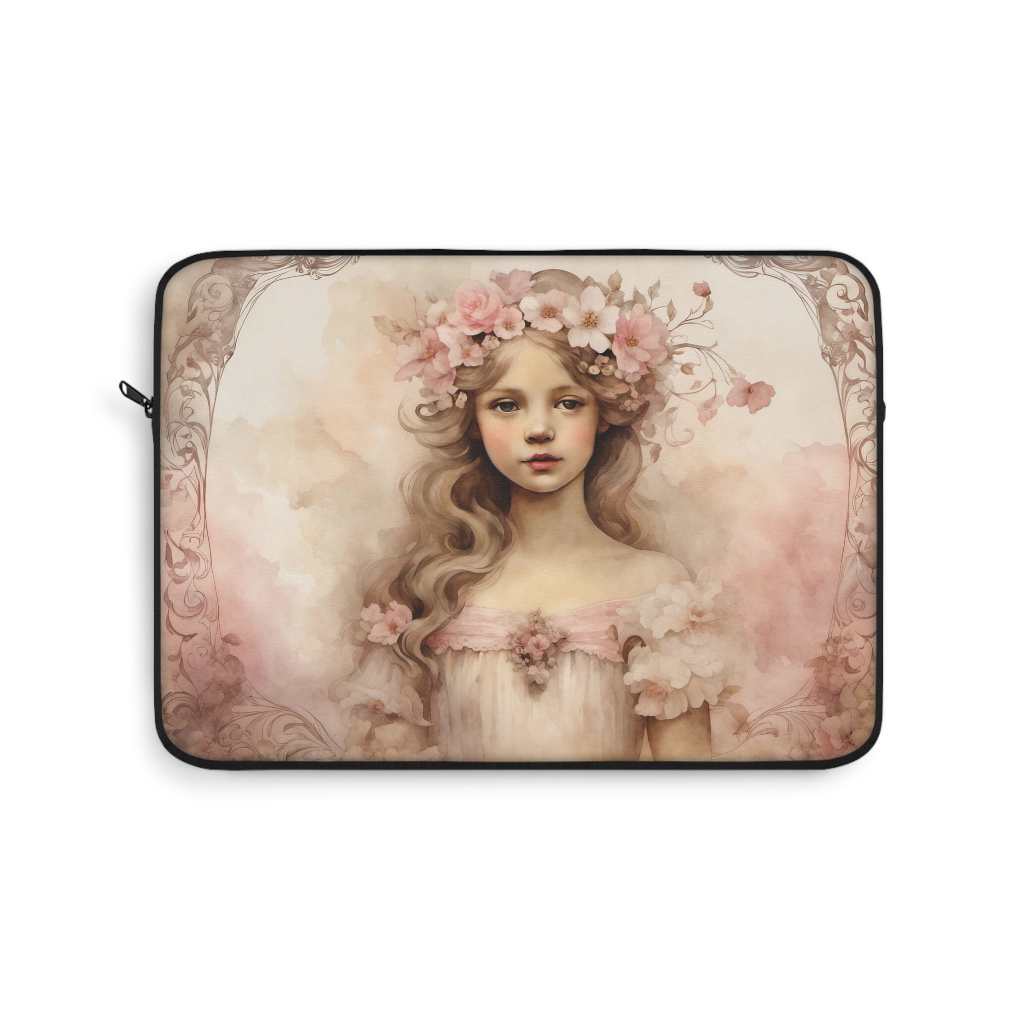 Renaissance Little Girl Portrait Laptop Sleeve Victorian Girl Baroque ...