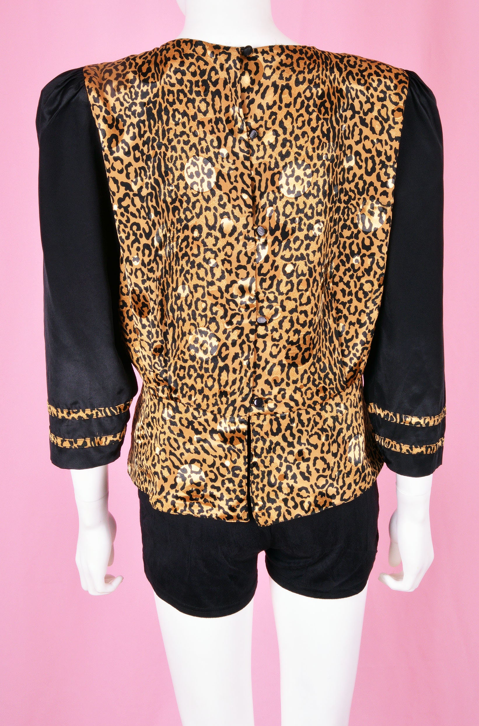 90s Leopard Print Top / Vintage 1990s Animal Print Satin - Etsy