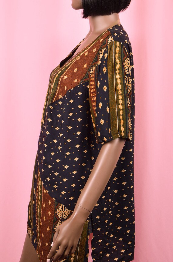 Earth Tone Top 90s Top 90s Earthy Top Earthy Blouse E… - Gem