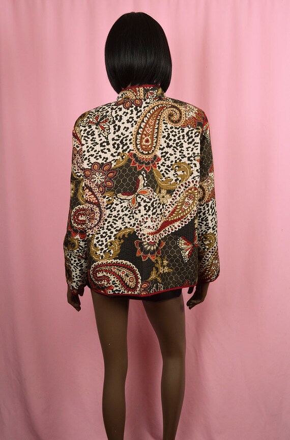 Chocolate Brown Jacket Paisley Jacket Patchwork Jacke… - Gem