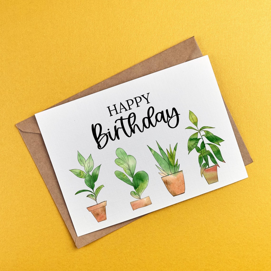 Plant Lover Birthday Card Printable Greeting Card Birthday - Etsy