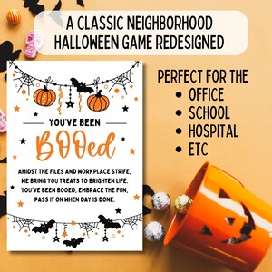 You've Been Booed Printable Office Game, Boo Basket, Halloween Boo Kit ...
