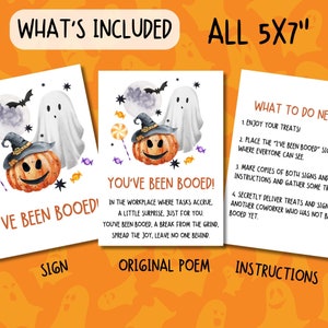 You've Been Booed Printable Office Game, Boo Basket, Halloween Boo Kit ...