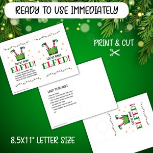 You've Been Elfed Printable, Elf Basket, Christmas Elf Kit ...