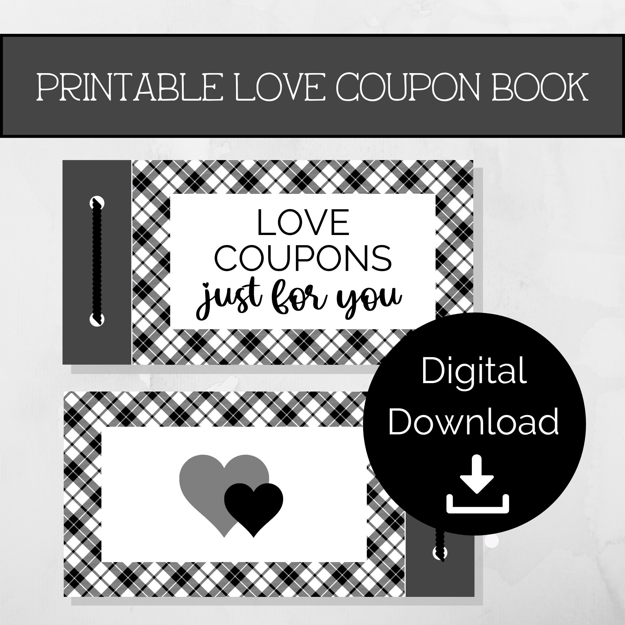 Printable Love Coupons Black And White