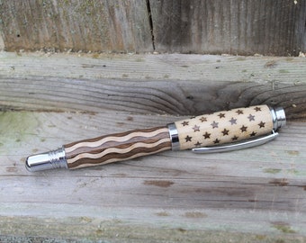 Wood Inlay American Flag - Etsy