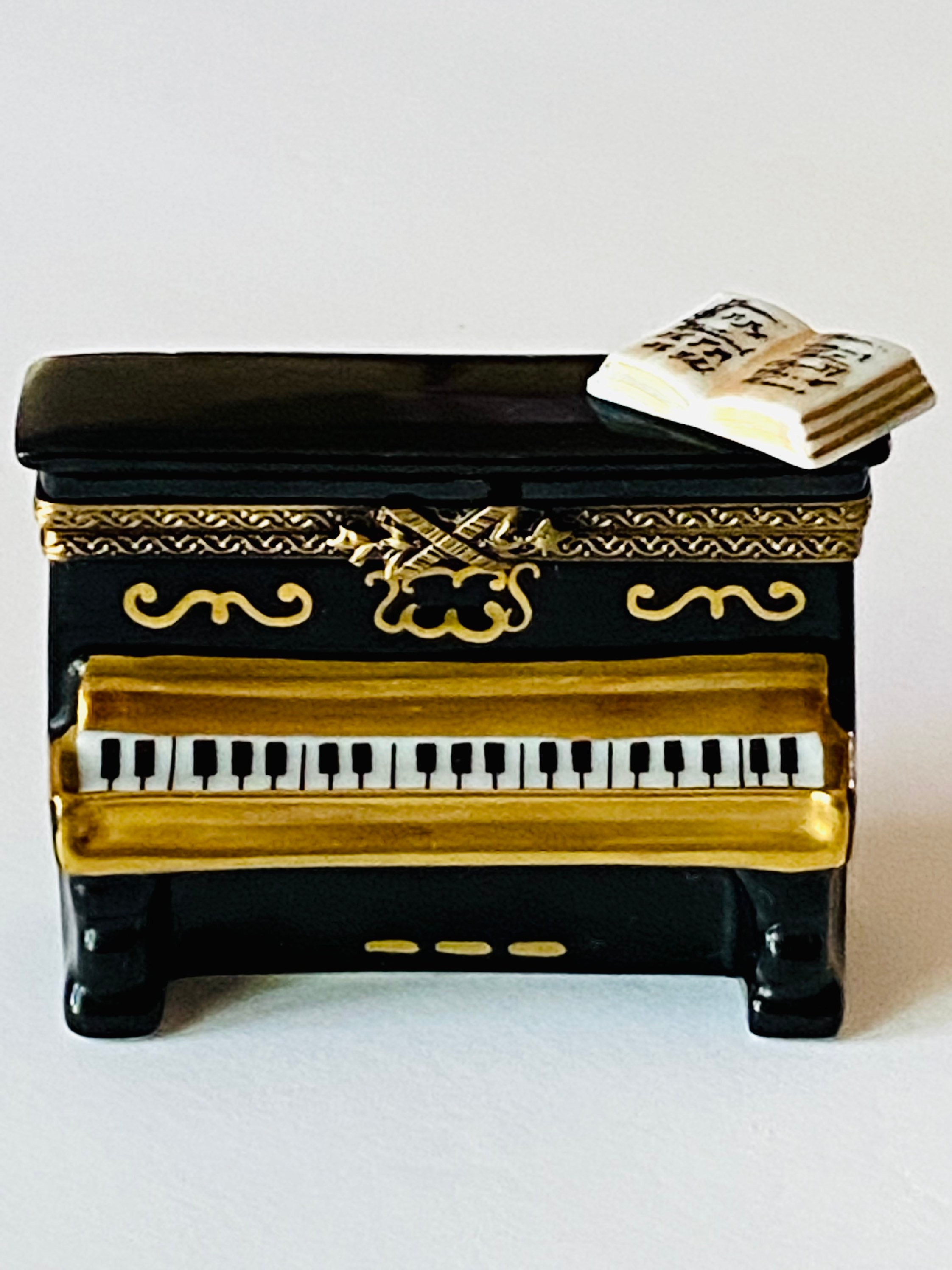 Collectibles Limoges French Upright Piano with Music Book\u2026Retired ...