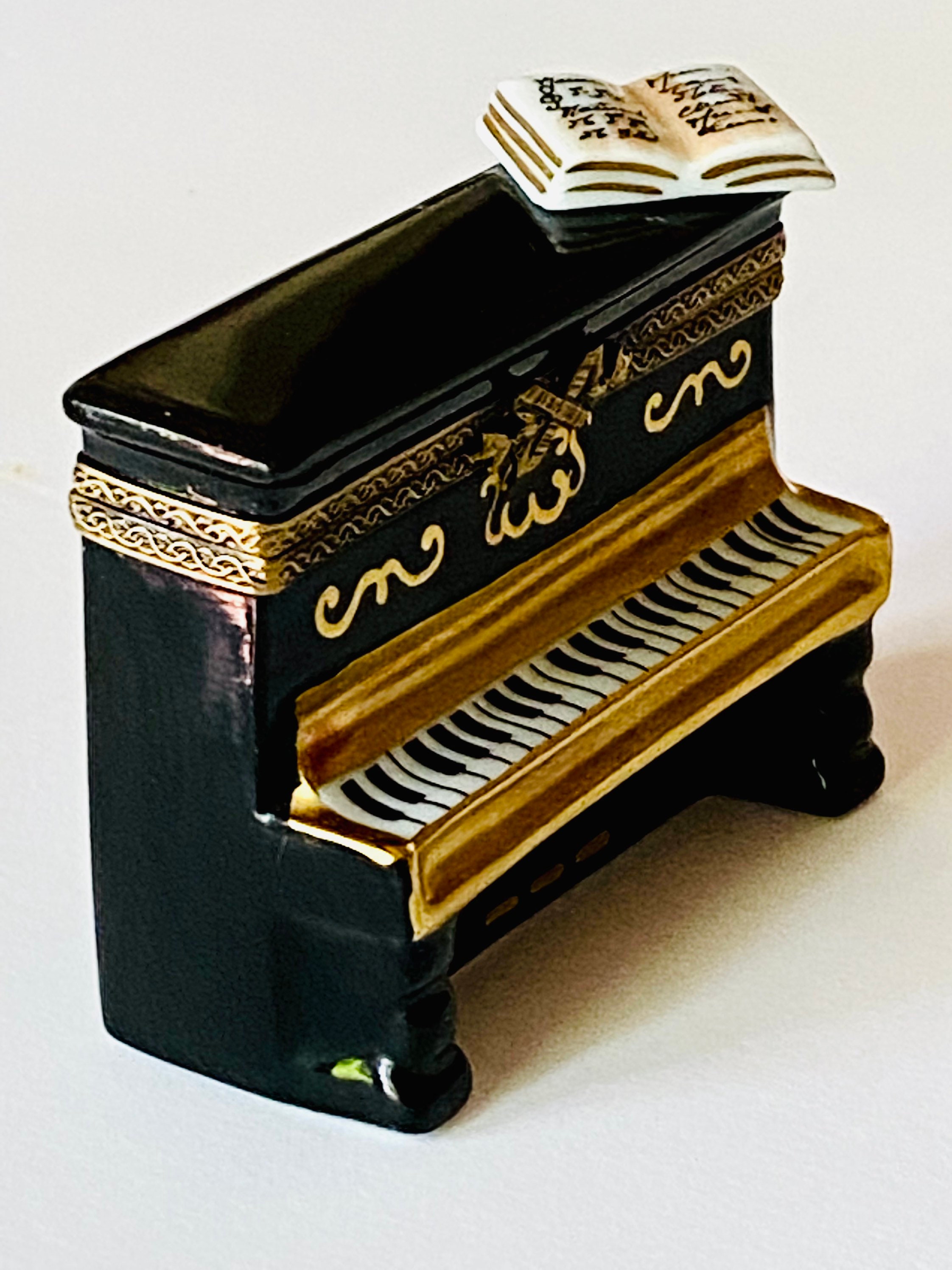 Collectibles Limoges French Upright Piano with Music Book\u2026Retired ...