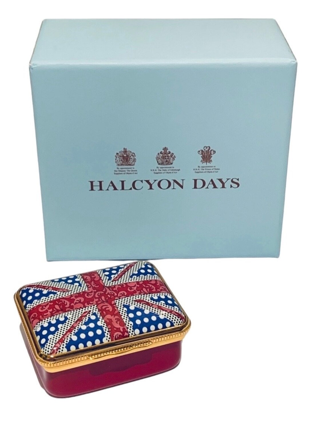 Halcyon Days Union Jack Flag Enamel Box...nib...mint - Etsy