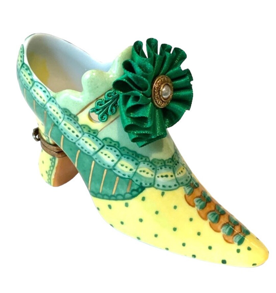 Exquisite Fiona Saunders Limoges Shoe Box #12...mint…limited Edition - Etsy
