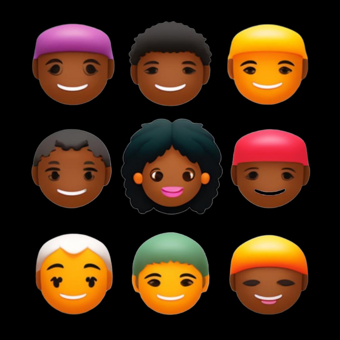 Black Face Emotes, African American Emotes, Clip Art, Happy Faces ...