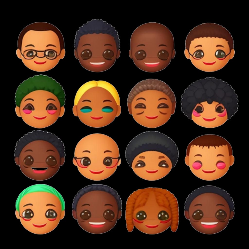 Black Face Emotes, African American Emotes, Clip Art, Happy Faces ...