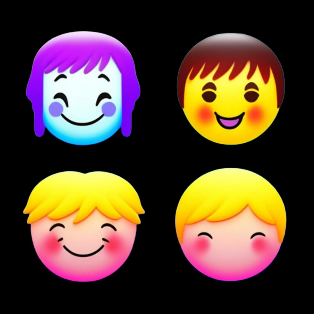 Happy Face Emotes, Colorful Emotes, Clip Art, Happy Faces, People ...
