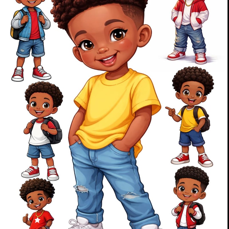 Kawaii Clipart Child - Etsy