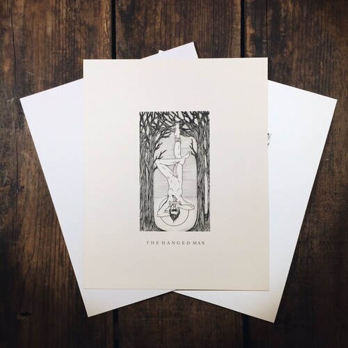 Whimsical Tarot Card Earrings: the Hanged Man and the Fool - Etsy