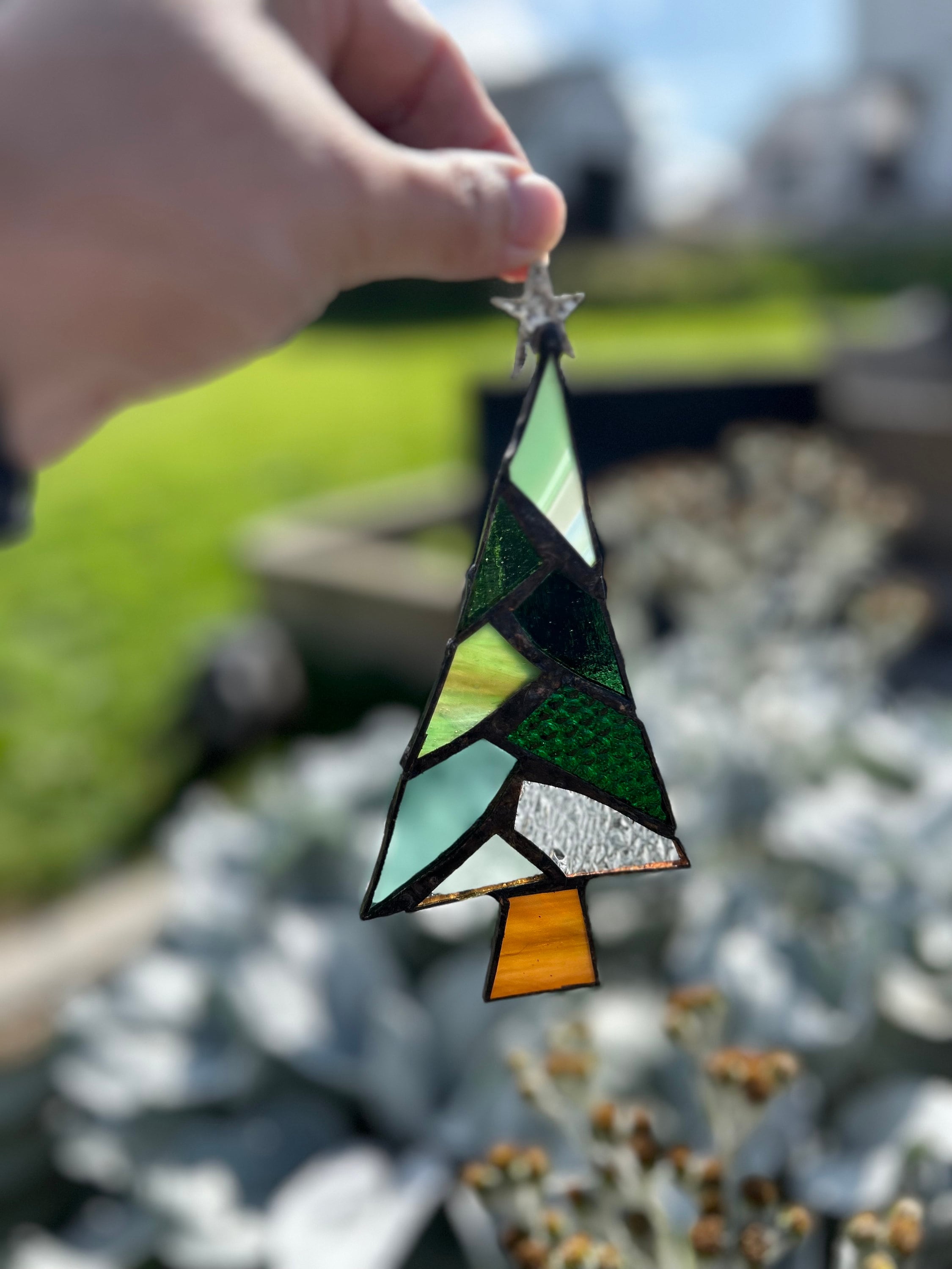 Stained Glass Christmas Tree - Etsy