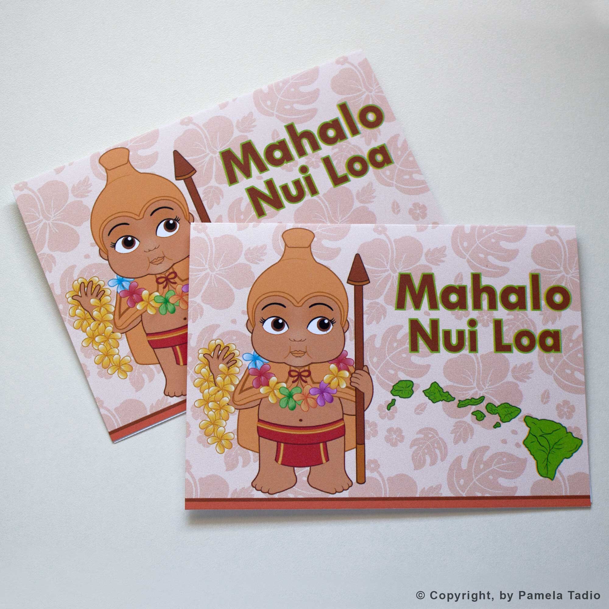 Hawaiian Note Cards King Kamehameha - Mahalo Cards, Thank You Cards, Hawaii Islands, Tropical ...