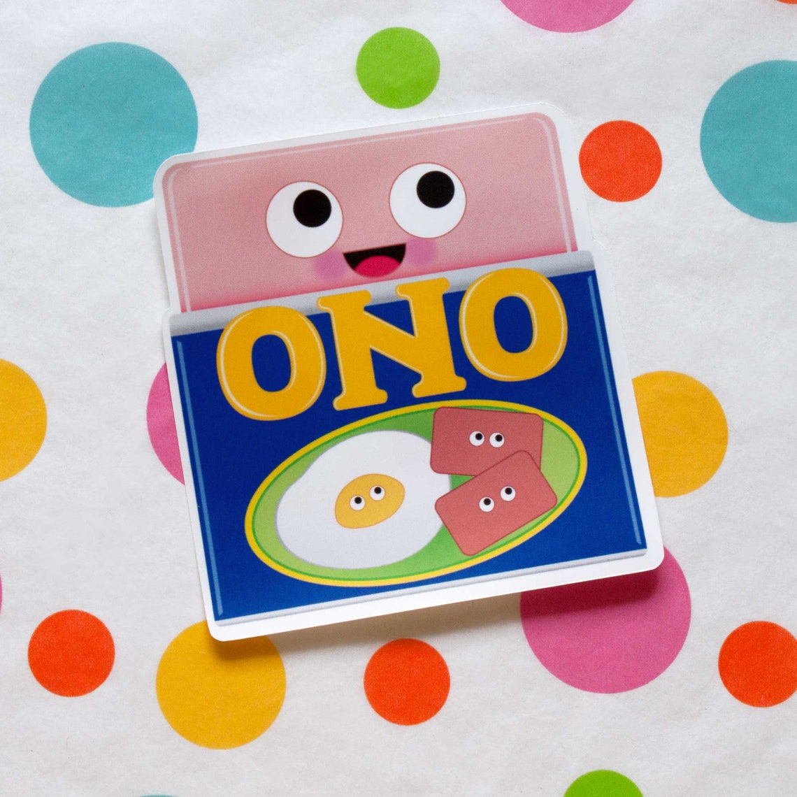 Hawaiian Vinyl Sticker Ono Luncheon Meat Can Ono Hawaiian - Etsy