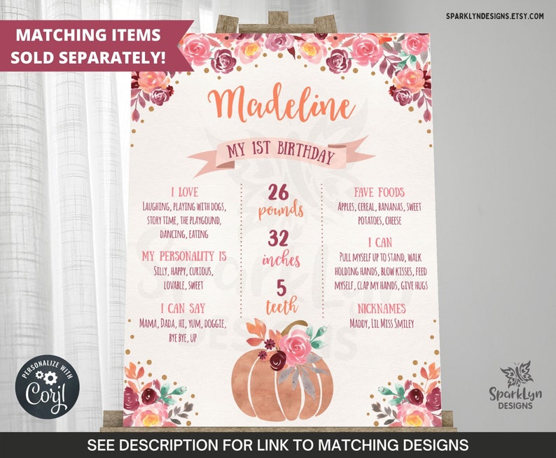 Printable Little Pumpkin Happy Birthday Banner, Boho Birthday Pumpkin ...