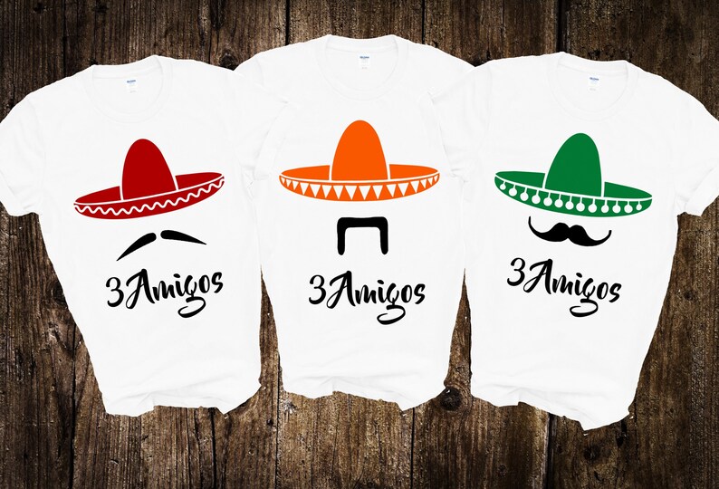 Shirts for 3 Friends 3 Amigos Three Amigos 3 Amigo Shirts - Etsy