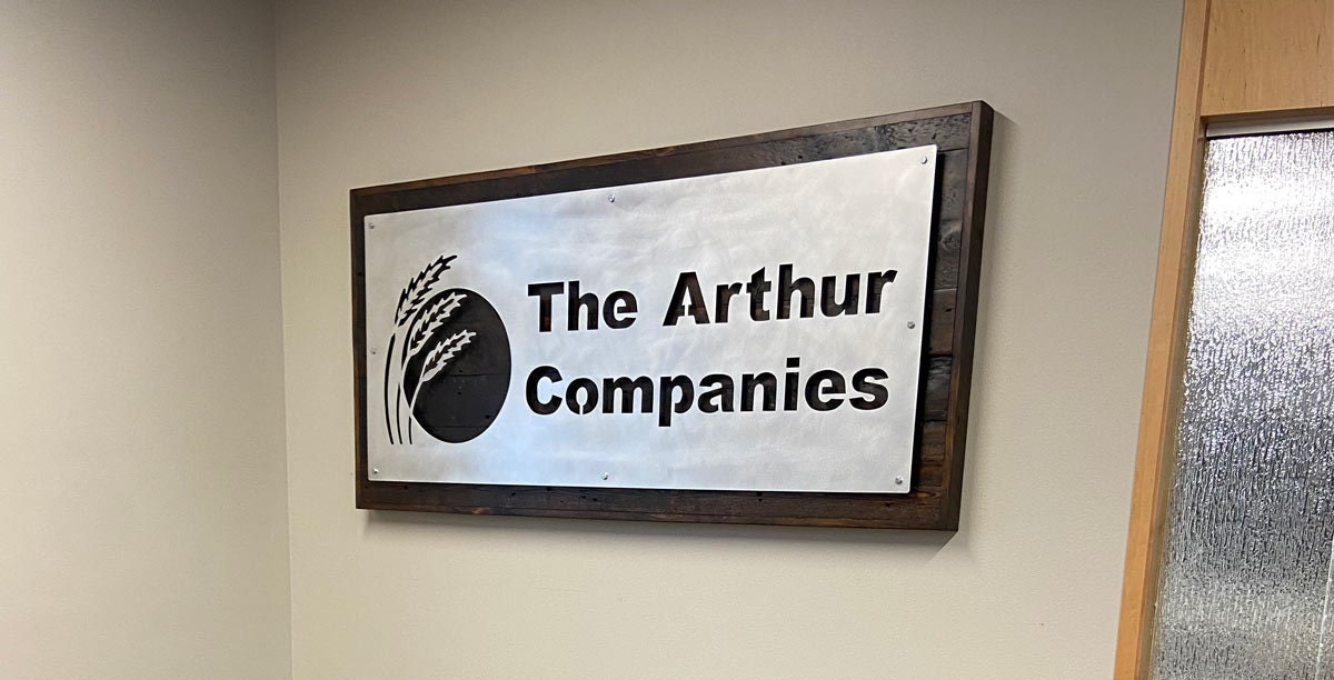 Custom Farm Office or Logo Sign With Laser Cut Metal and Rustic Wood - Etsy
