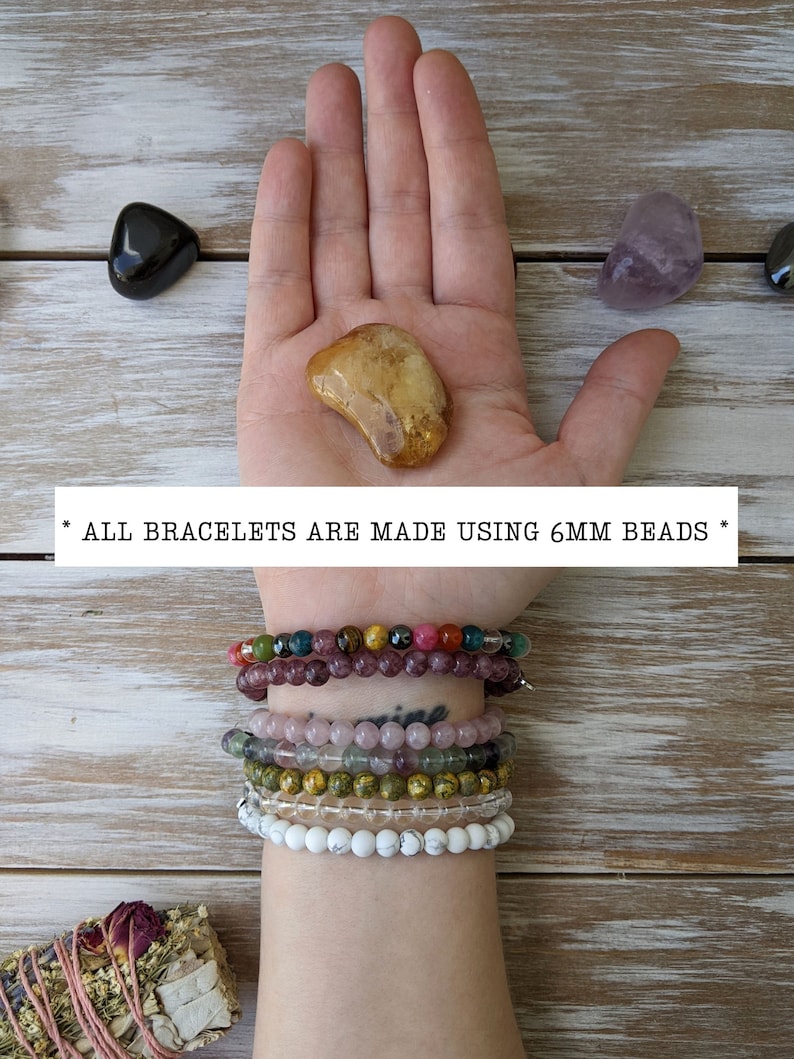 The Empowerment Bracelet: 6mm Carnelian, Mookaite Jasper, Titanium ...