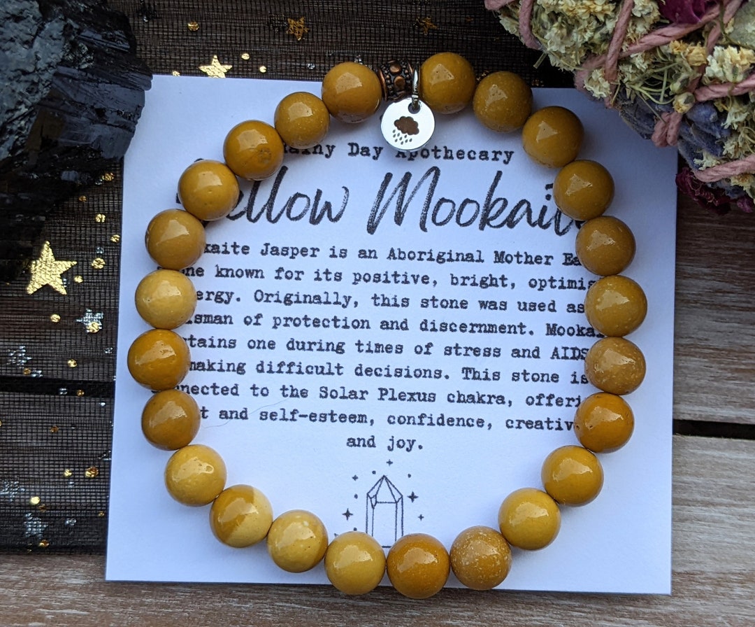 Yellow Mookaite Mookaite Jasper Solar Plexus Positivity Joy 6mm ...