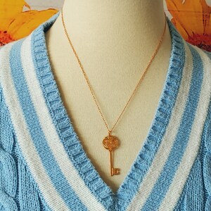 Key Pendant Necklace - Etsy