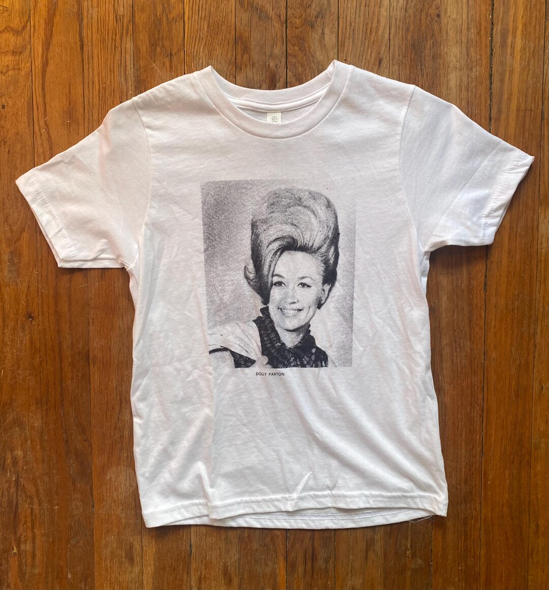 Dolly Parton Beehive Promo Picture Screen Printed Fan T Shirt Youth ...