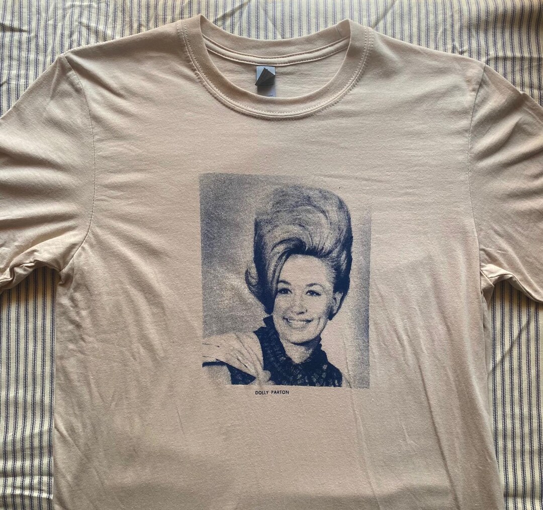 Dolly Parton Beehive Promo Picture Screen Printed Fan T Shirt Size ...