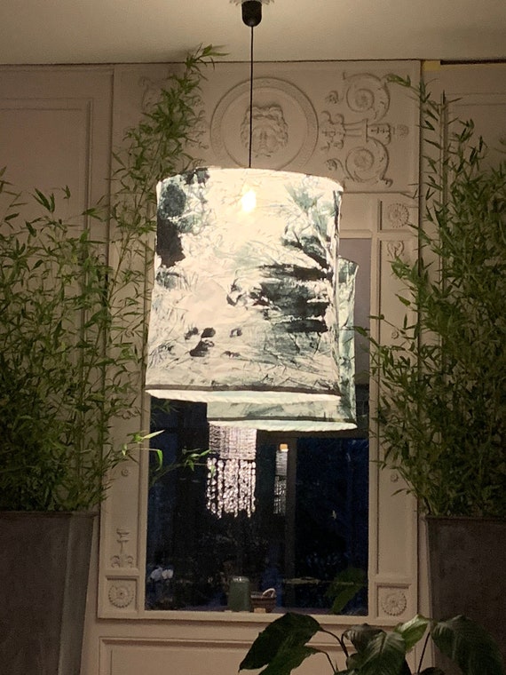 Grand Light Abat-day to Hang Blue - Etsy UK