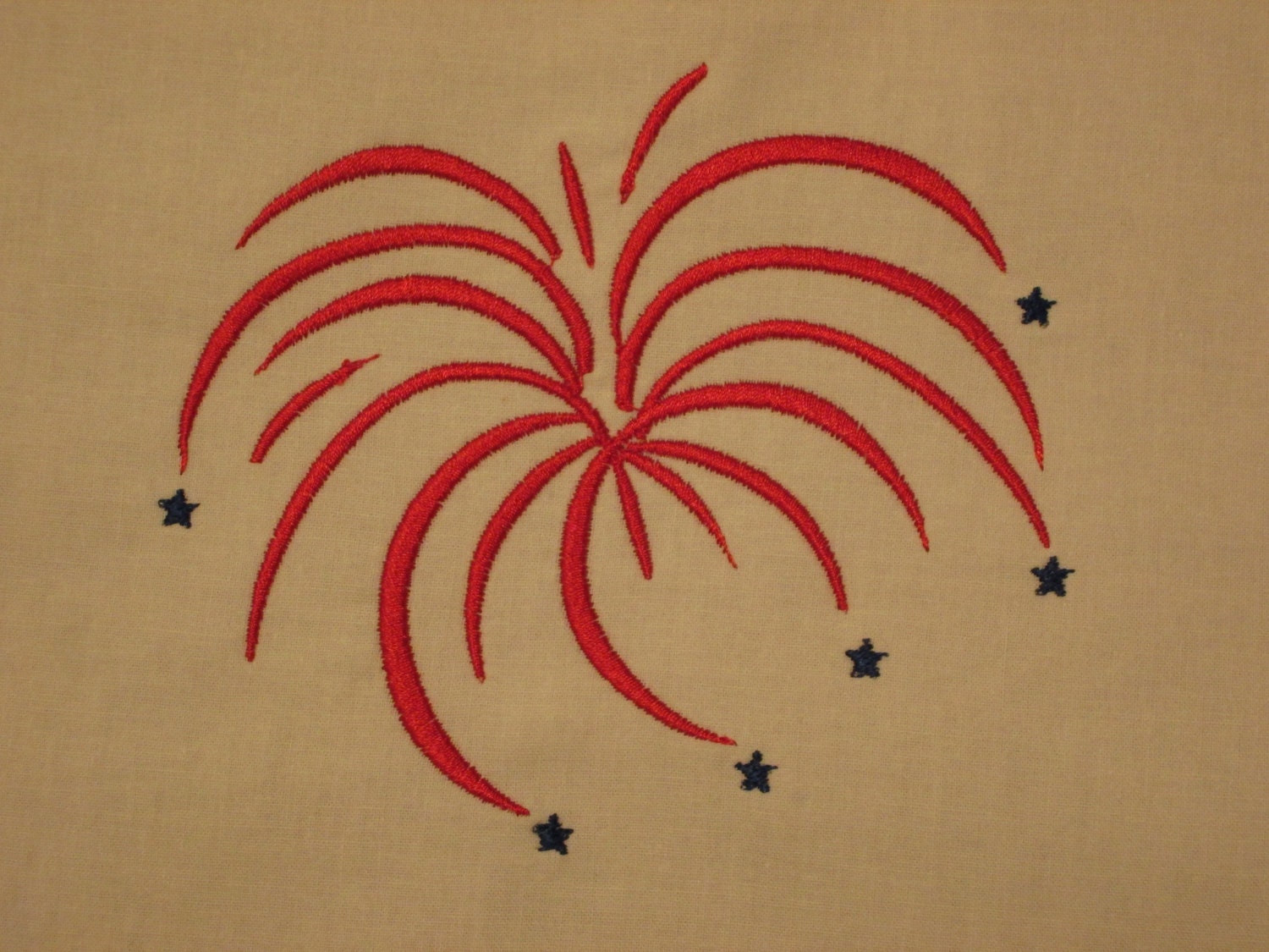 Machine Embroidery Fireworks Designs for Holidays or Celebrations. Use ...