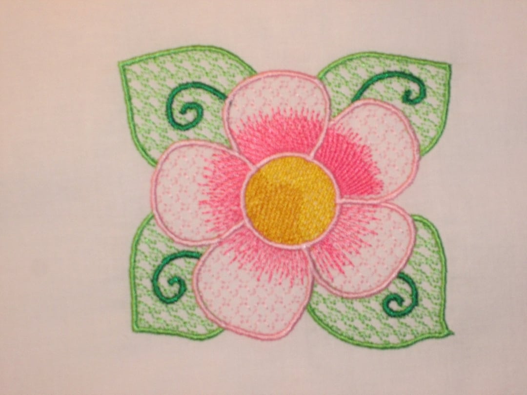 Light Fill Flower Design for Machine Embroidery - Etsy