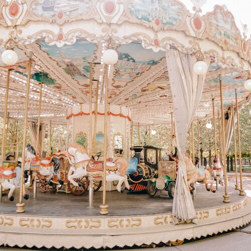 Paris Photography Autumn Carousel in Paris Tuileries Fall - Etsy