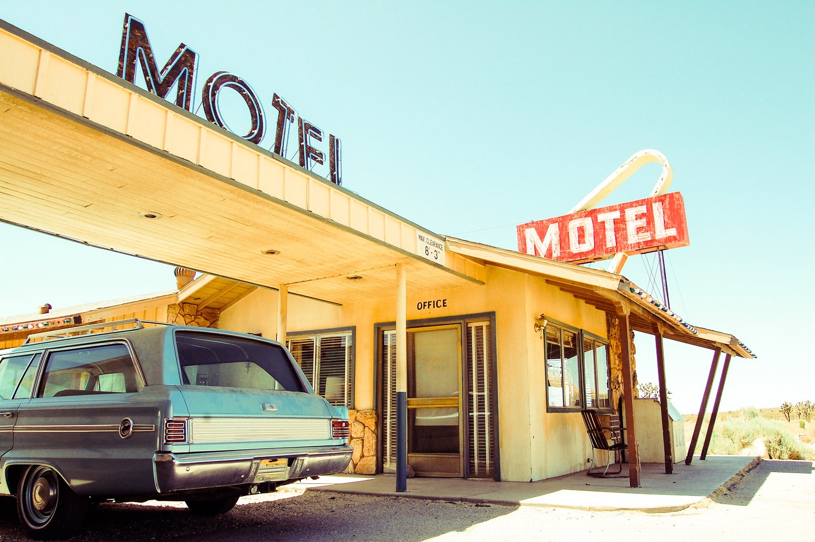 Vintage Desert Motel Photography Print, Americana Wall Art - Etsy