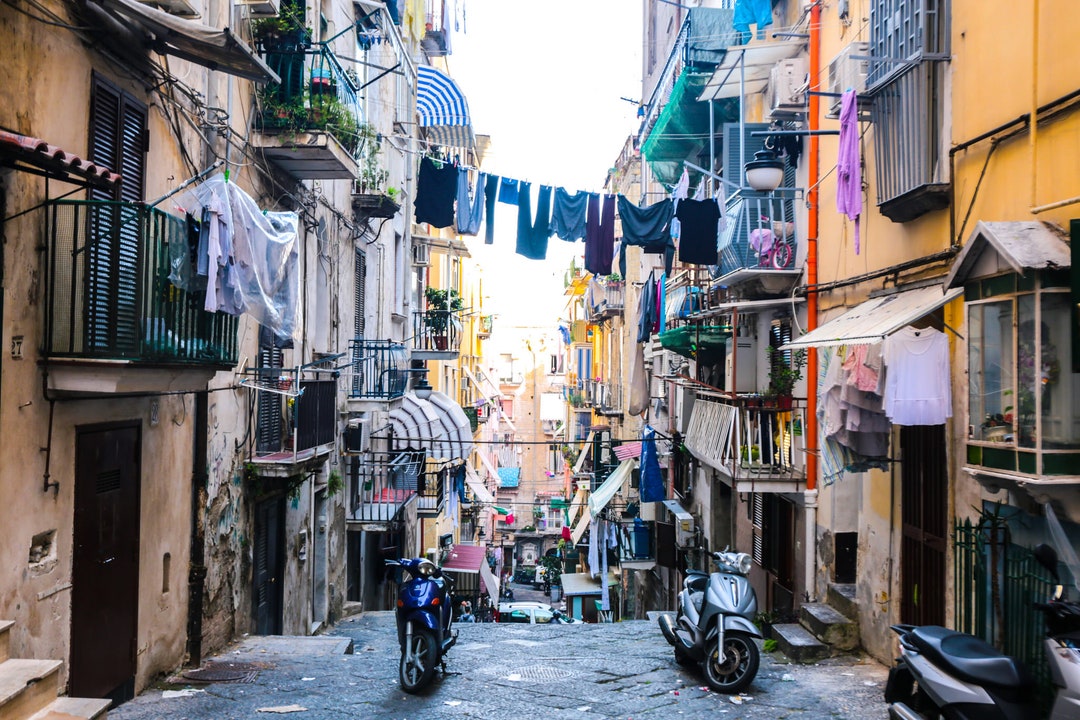 Italy Photography - Naples Clothesline, Laundry Room Art, Travel ...