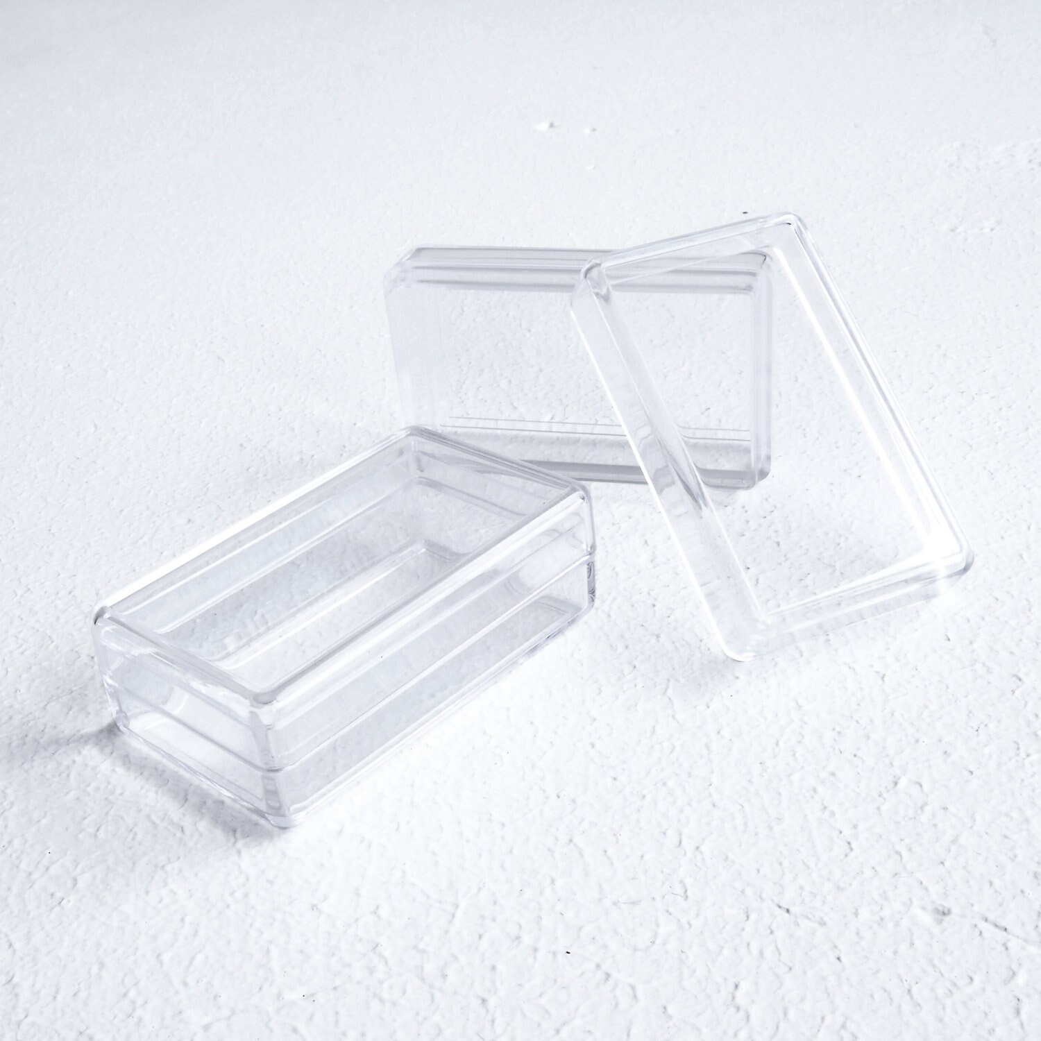 12 Rectangular Premium Crystal Clear Hard Plastic (60 Mil) Boxes With ...