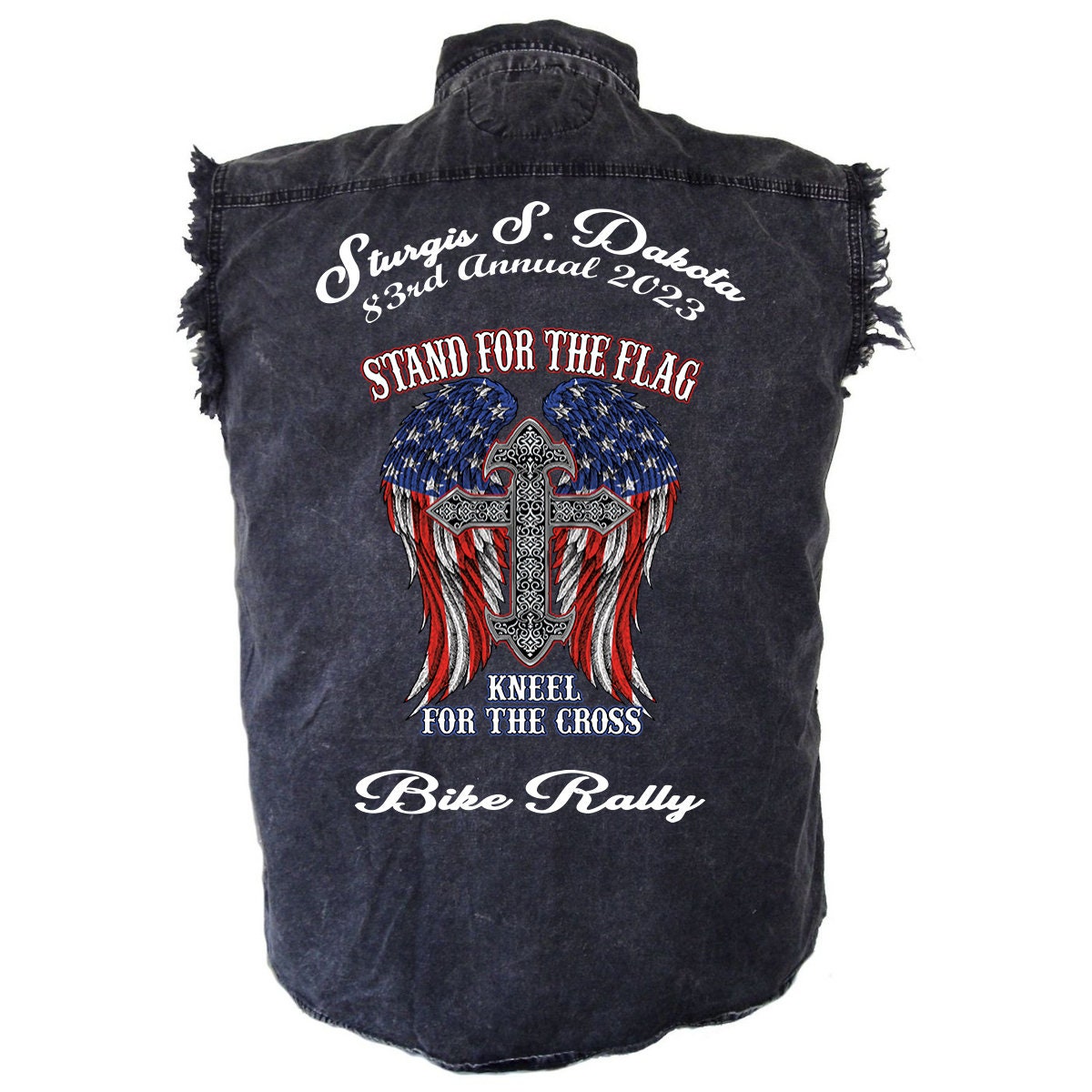 Mens Sturgis 2023 Bike Rally Stand for the Flag Cross - Etsy
