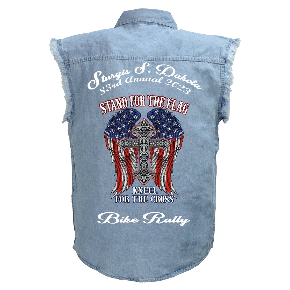 Mens Sturgis 2023 Bike Rally Stand for the Flag Cross - Etsy