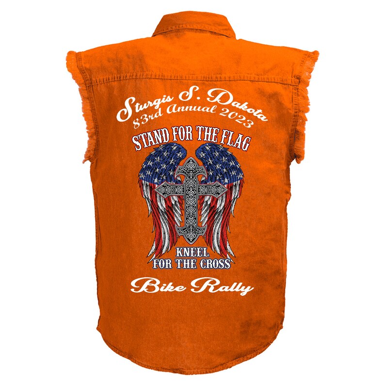 Mens Sturgis 2023 Bike Rally Stand for the Flag Cross - Etsy