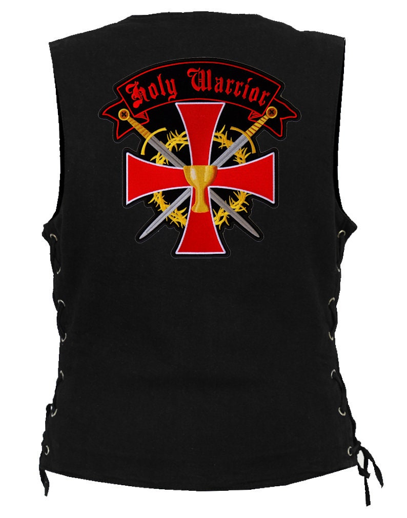 Holy Warrior Christian Crusader Cross Knight Embroidered - Etsy