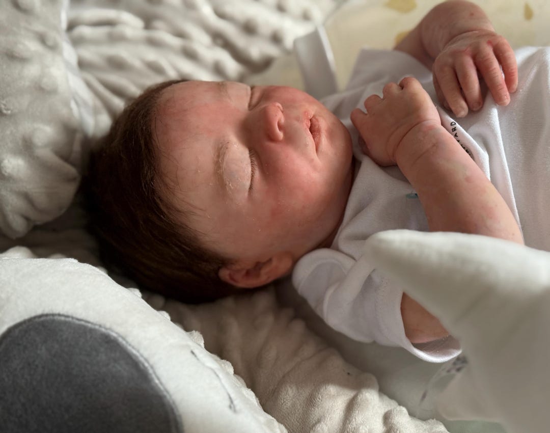 Realborn Darren Asleep Lifelike Doll. Supersoft Silicone Reborn Fake ...